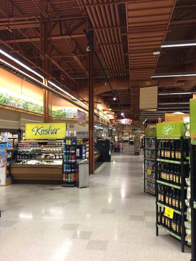 Grocery Store Interior Dairy Case Aisle Editorial Stock Image - Image ...