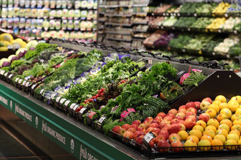 Grocery Store Produce Section Stock Image - Image of purchase, bright ... Grocery Store Produce Section Stock Image - Image of purchase, bright ...