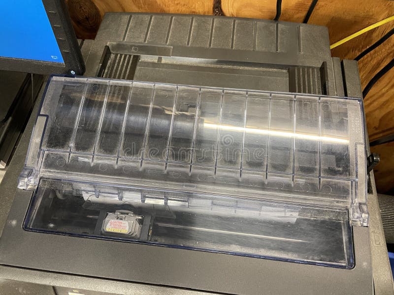 Grocery Store Old OKI Microline 420 Printer for DSD Editorial ...