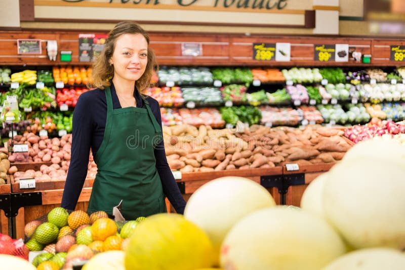 Grocery store stock photo. Image of store, clerk, organic - 88410042