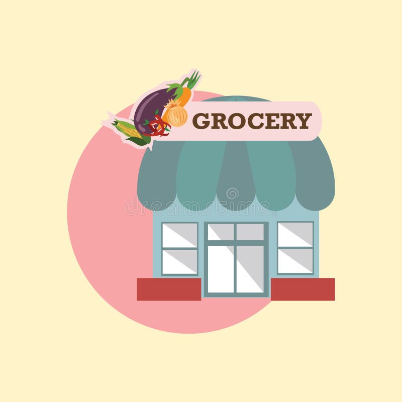 Grocery. Vector Illustration Decorative Design Stock Vector ...