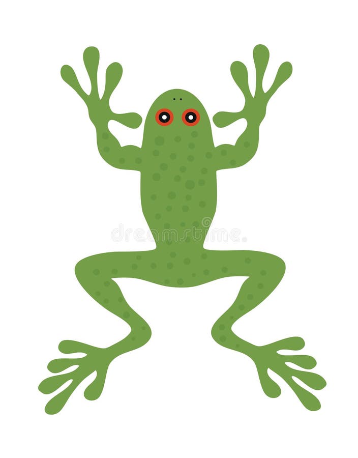 Hoppande Groda vektor illustrationer. Illustration av illustration ...