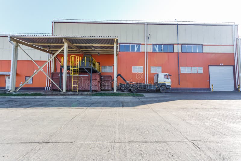 GRODNO, BELARUS - AUGUST 2017: Building`s Facade of Modern Waste ...