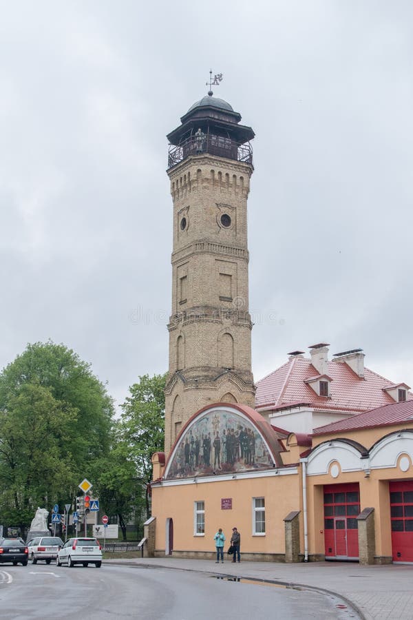 Fire Lookout Tower in Grodno City Editorial Photo - Image of watch ...
