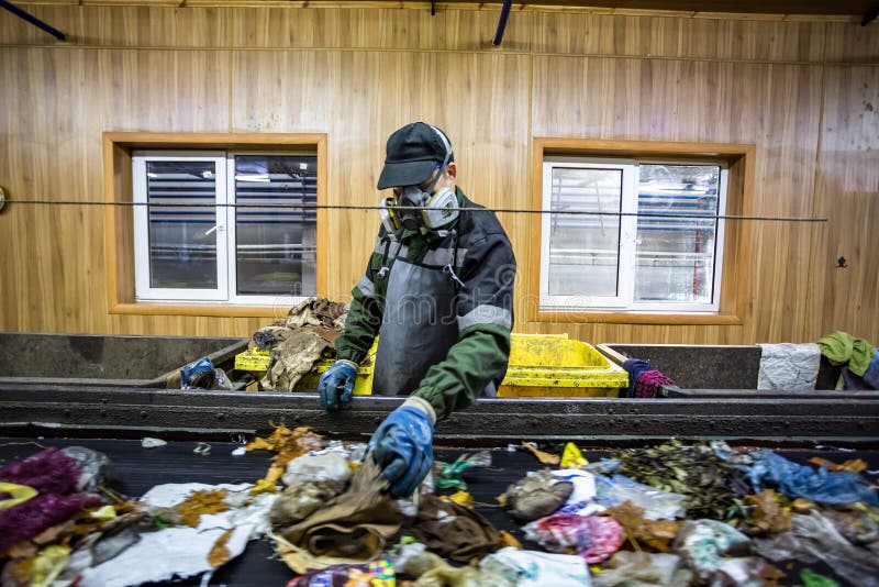 Waste Workers Sorting Waste in a Landfill Editorial Stock Photo - Image ...