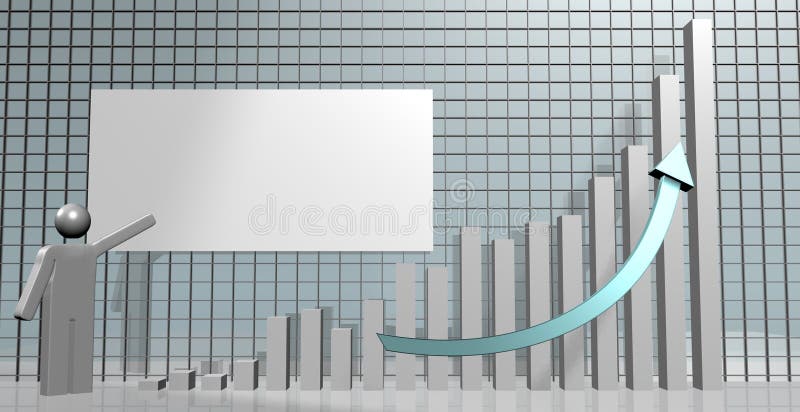 Groeigrafiek stock illustratie. Illustration of achtergrond - 12904787