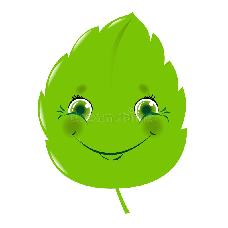 Het Groene Karakter Van Bladeco Vector Illustratie - Illustration of ...