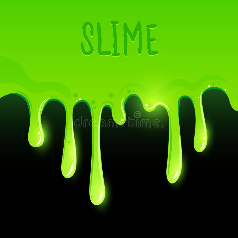 Groen Gooey-Slijm vector illustratie. Illustration of giftig - 38068056