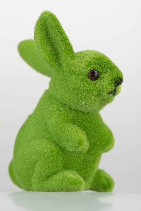 Groen konijn stock afbeelding. Image of pasen, zoogdier - 39623153