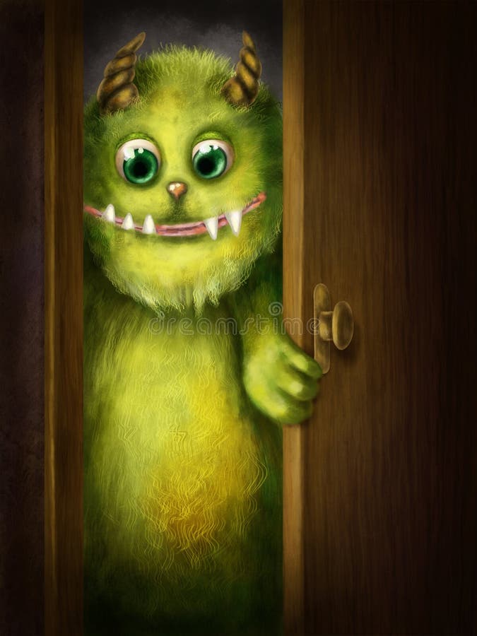 Groen Monster stock illustratie. Illustration of magisch - 55802945