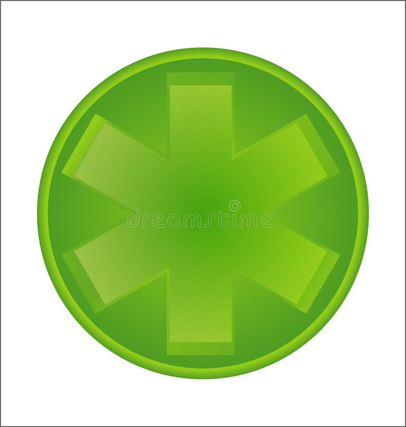 Groen pictogram vector illustratie. Illustration of ziekenhuis - 17354023