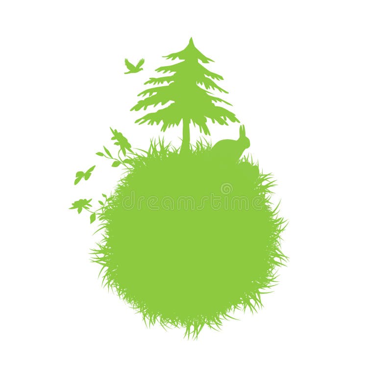 Groen pictogram stock illustratie. Illustration of gras - 26426156