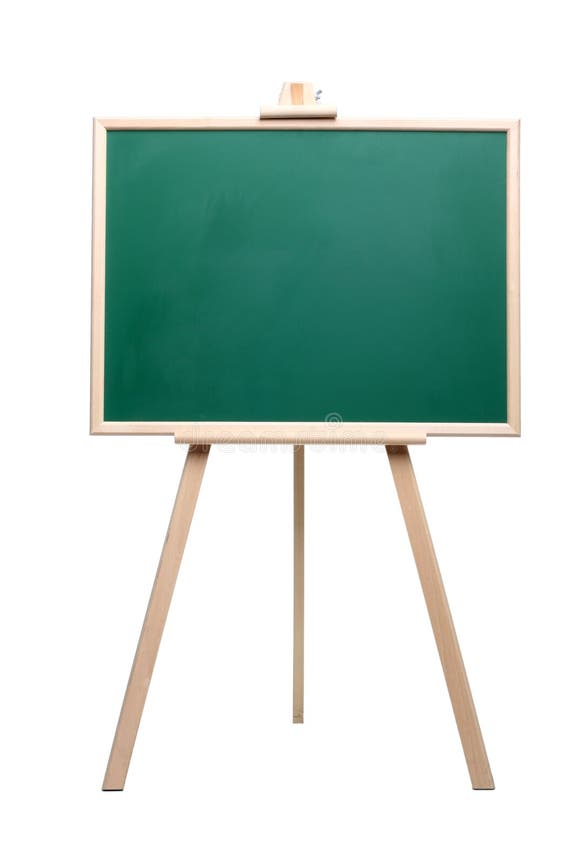 Groen Schoolbord in Houten Frame Stock Afbeelding - Image of vuil, leer ...