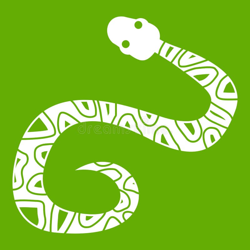 Isometrische Stijl Groen Slangpictogram Vector Illustratie ...
