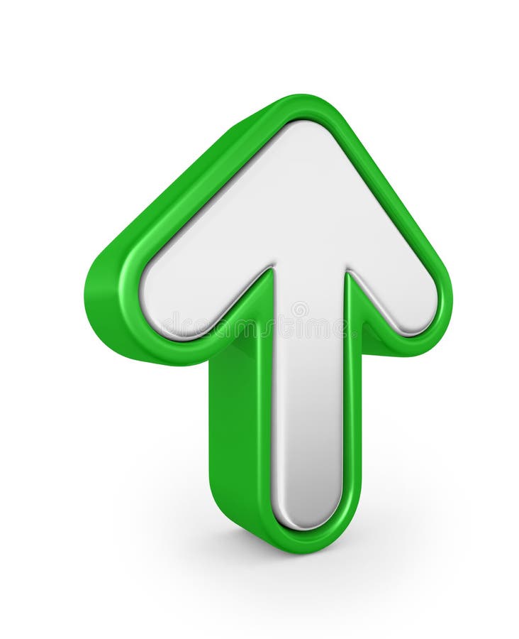 Groene Pijl Die Naar Beneden Wijst Geïsoleerd Op Wit Groen Pictogram ...