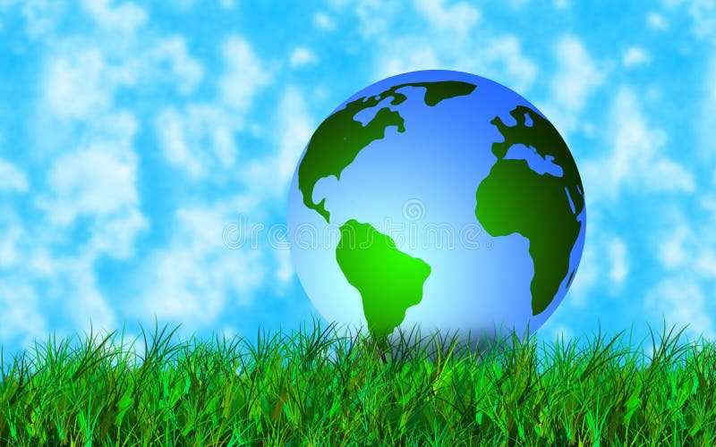 Groene Wereldbol Achtergrond Stock Foto - Image of afrika, oppervlakte ...