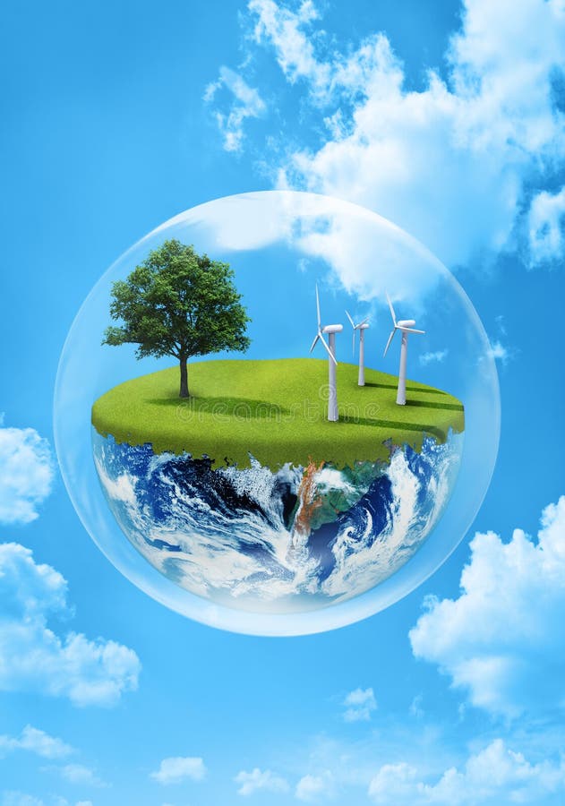 Logo van de groene aarde. vector illustratie. Illustration of ...