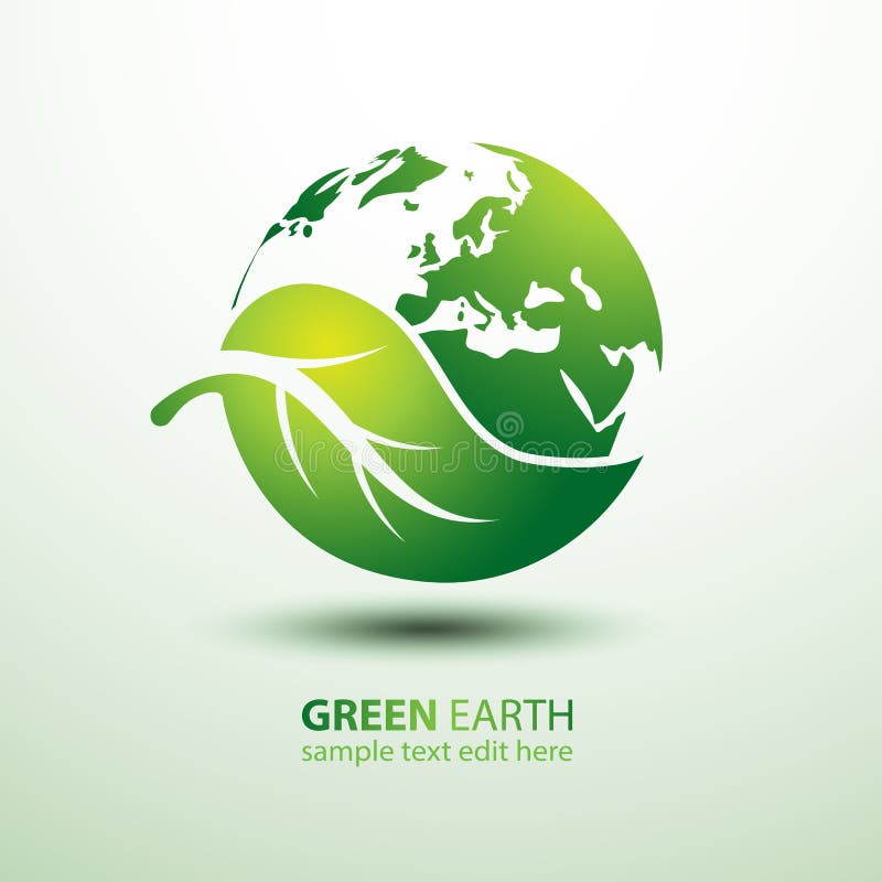 Groene Aarde vector illustratie. Illustration of achtergrond - 70159907