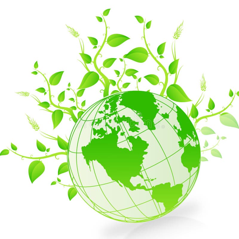 Schone milieu en aarde vector illustratie. Illustration of heuvels ...