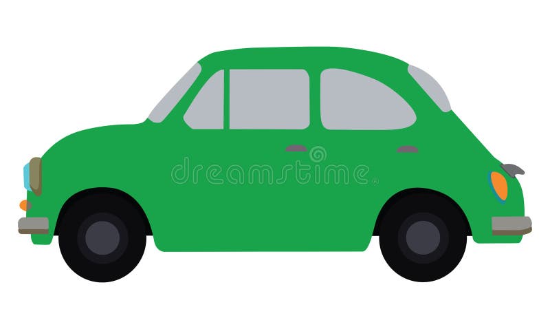 Groene auto vector illustratie. Illustration of illustratie - 46751060