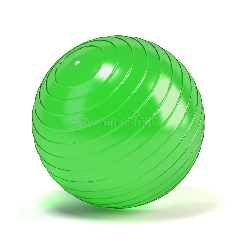Groene Bal Die Neer Op Het Schroefdienblad Rolt Stock Illustratie ...