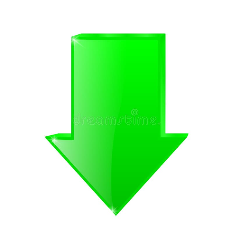 Pijl Groen En Rood Omhoog En Omlaag. Pijl Naar Boven Gericht Naar ...