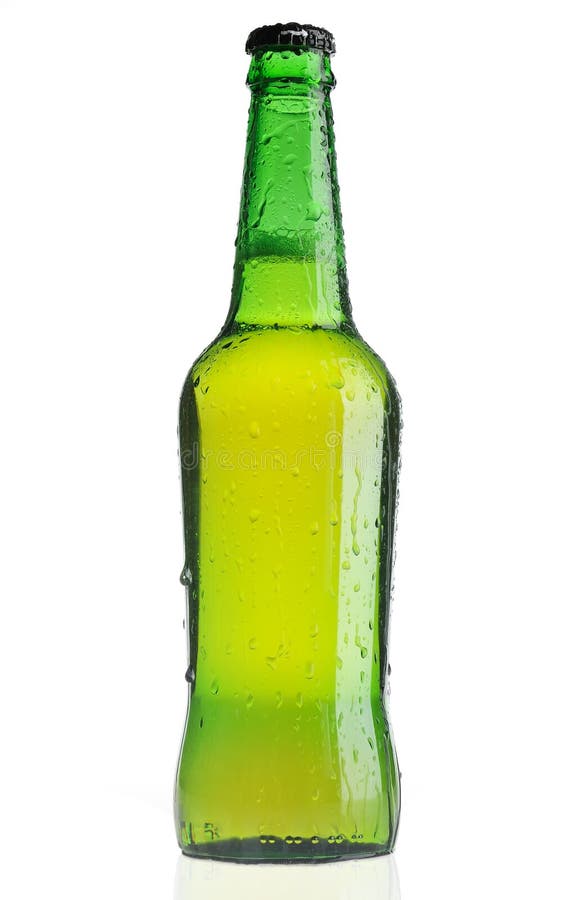 Glas groen bier stock afbeelding. Image of groen, staaf - 12759869