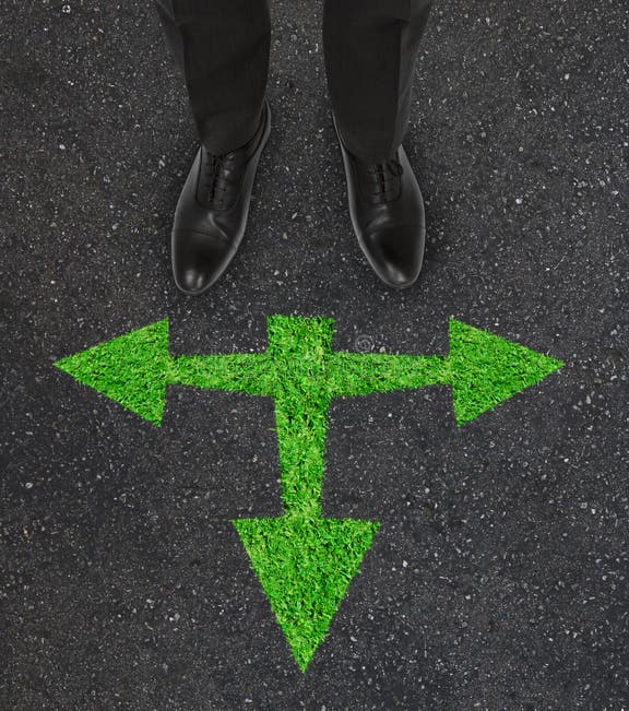 Groene drie pijlen stock foto. Image of beginnen, voltooiing - 38536898