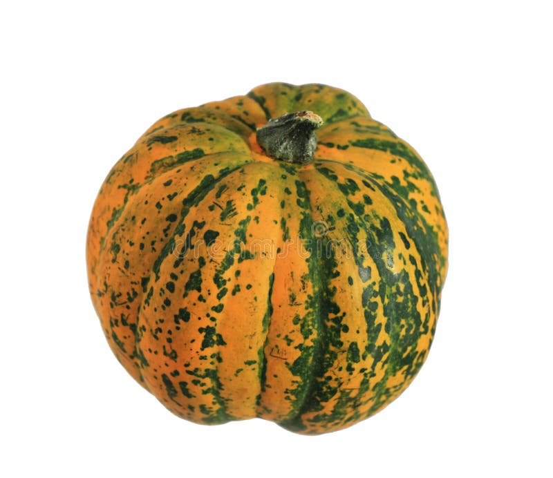 Groene en gele pompoen stock foto. Image of geïsoleerd - 4686650