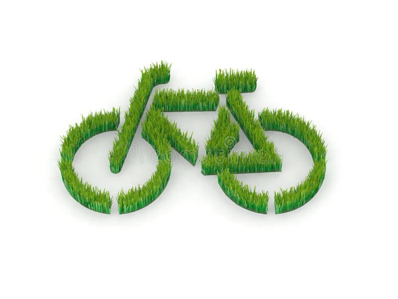 Groene fiets stock illustratie. Illustration of samenvatting - 19914124