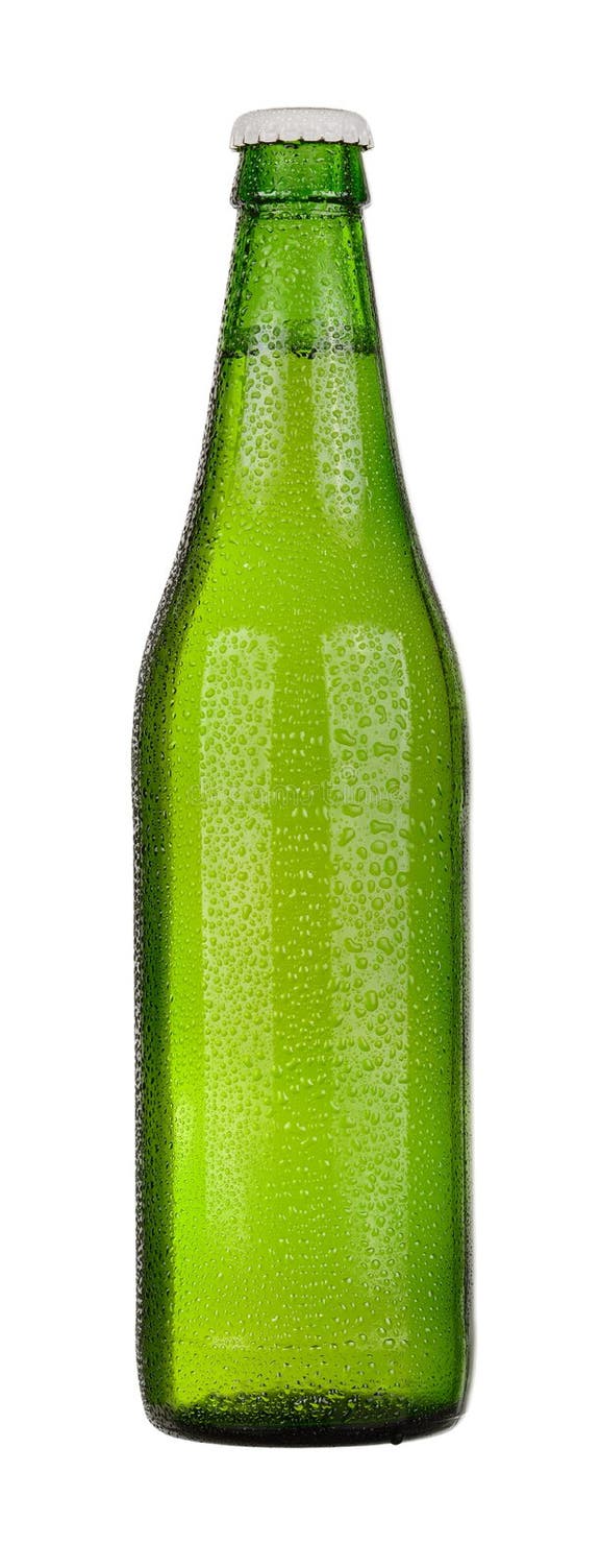 Groene fles bier stock foto. Image of alcohol, geïsoleerd - 67437092