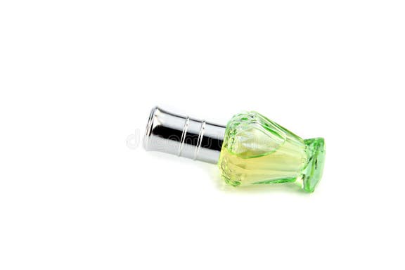 Groene fles parfum. stock afbeelding. Image of fles, uittreksel - 31988629