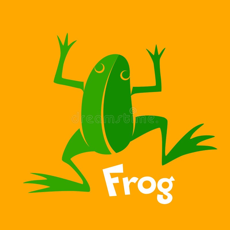 Groene Kikker Het Pictogram Van Toestellen Vector Illustratie ...