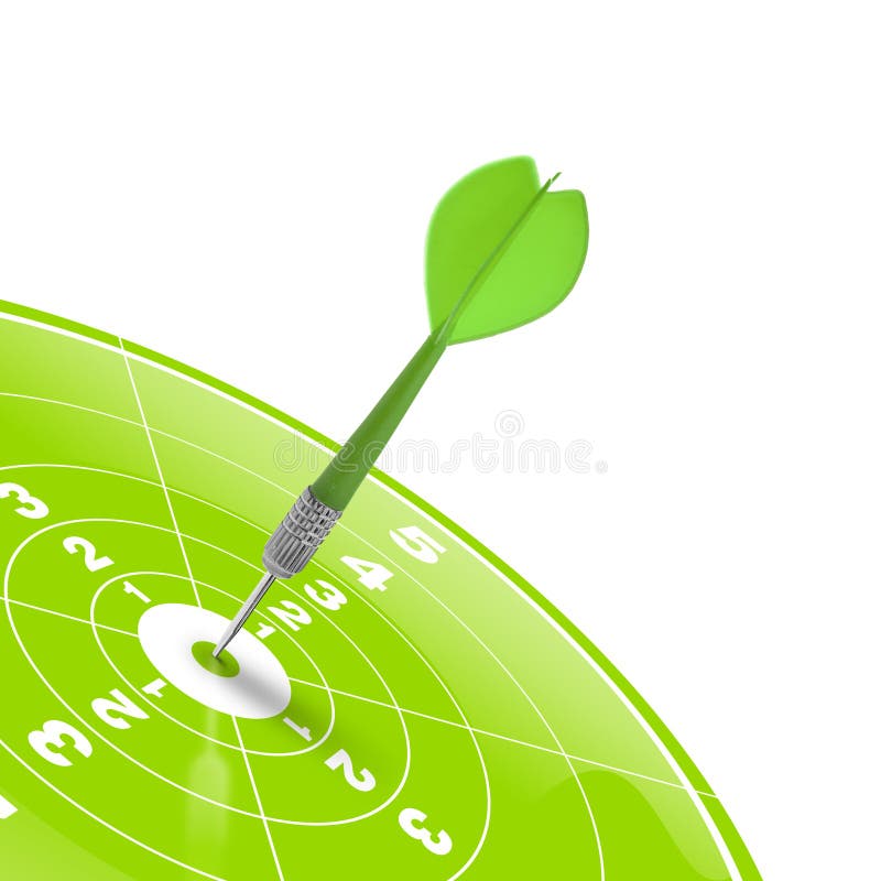 Groene Marketing Doelstelling Stock Illustratie - Illustration of ...