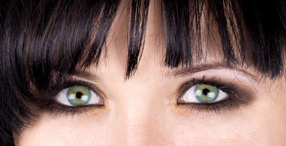 Groene ogen stock foto. Image of mooi, gekleurd, staar - 13419736