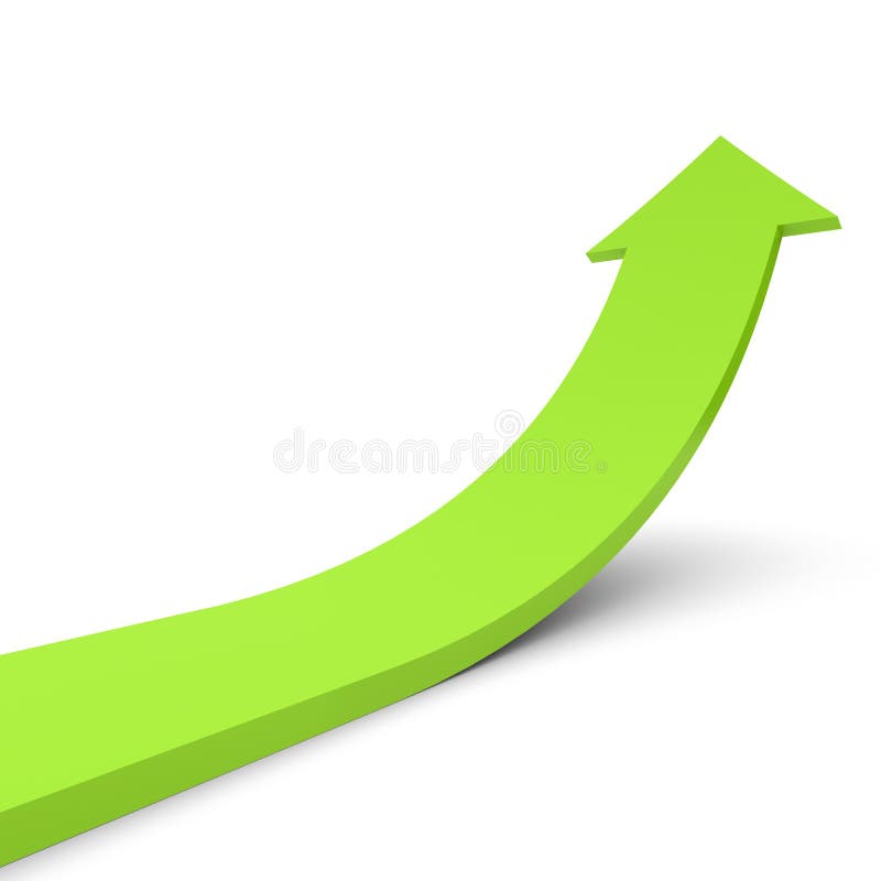 Groene pijl stock illustratie. Illustratie bestaande uit competition ...