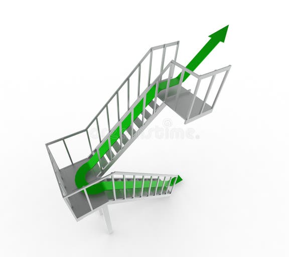 Groene pijl boven stock illustratie. Illustration of goed - 35645506