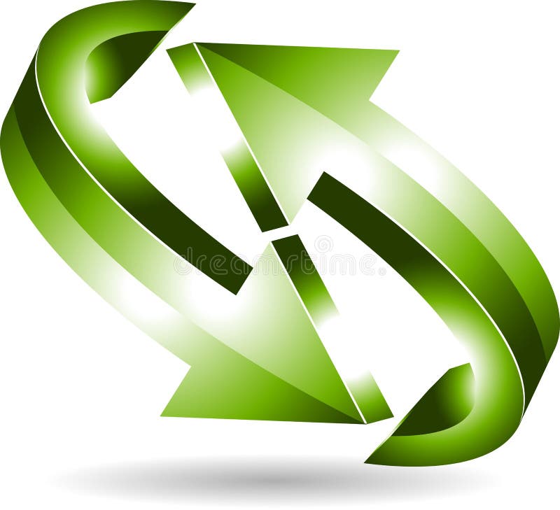 Groene pijlen vector illustratie. Illustration of pijl - 24098857