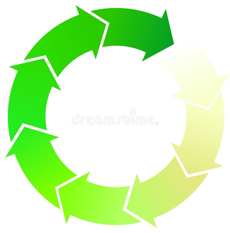 Groene Pijlen vector illustratie. Illustration of deel - 9613528