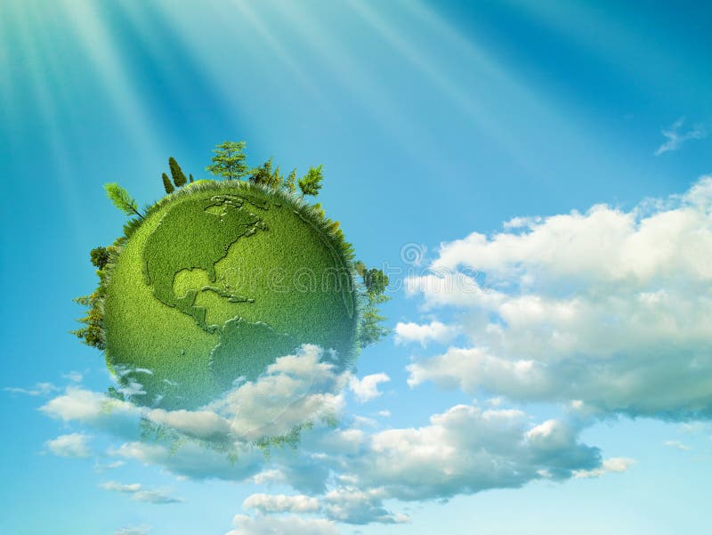 Groene planeet stock foto. Image of hemel, ecologisch - 40591424