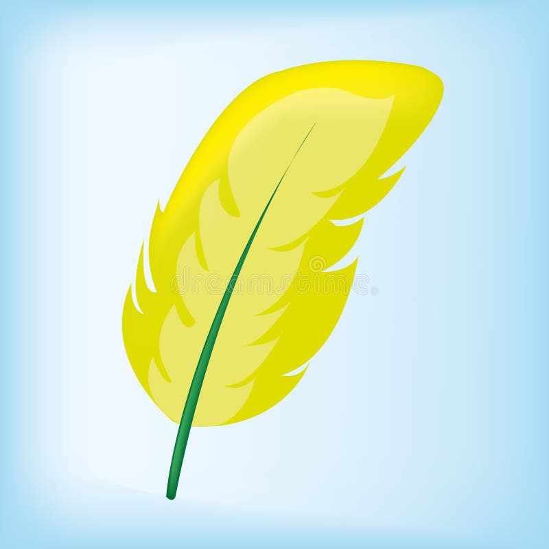 Groene pluim vector illustratie. Illustration of vector - 50389217