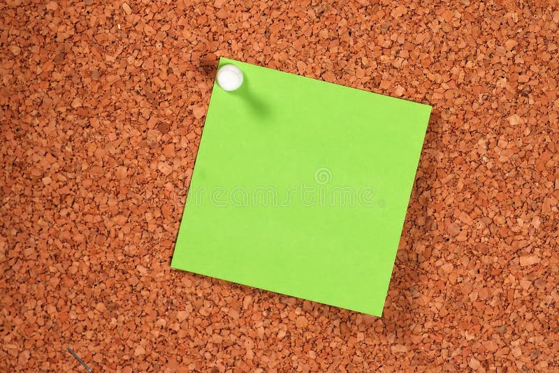 Groen Post-it stock afbeelding. Image of dagelijks, nota - 13505