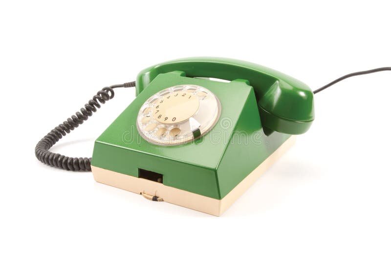 Groene retro telefoon stock foto. Afbeelding bestaande uit zaken - 17352832