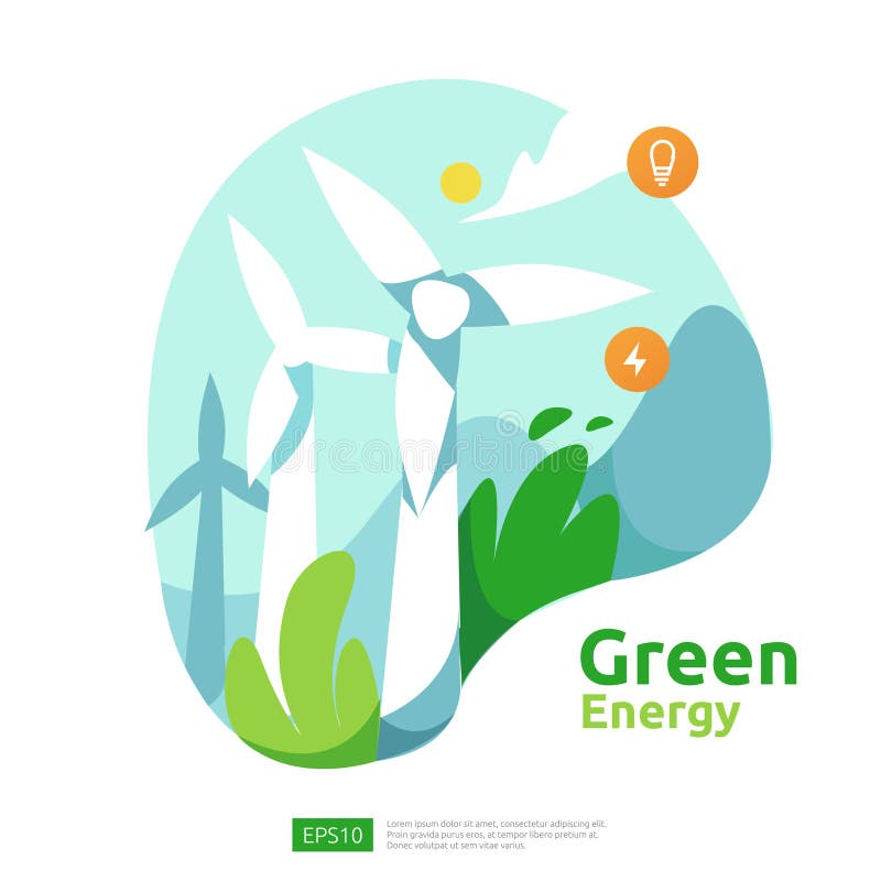 Omgevingsconcept Voor Groene Schone Energiebronnen Met Zonnepanelen Met