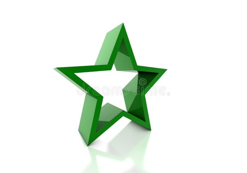 Groene ster stock illustratie. Illustration of futuristisch - 11691867