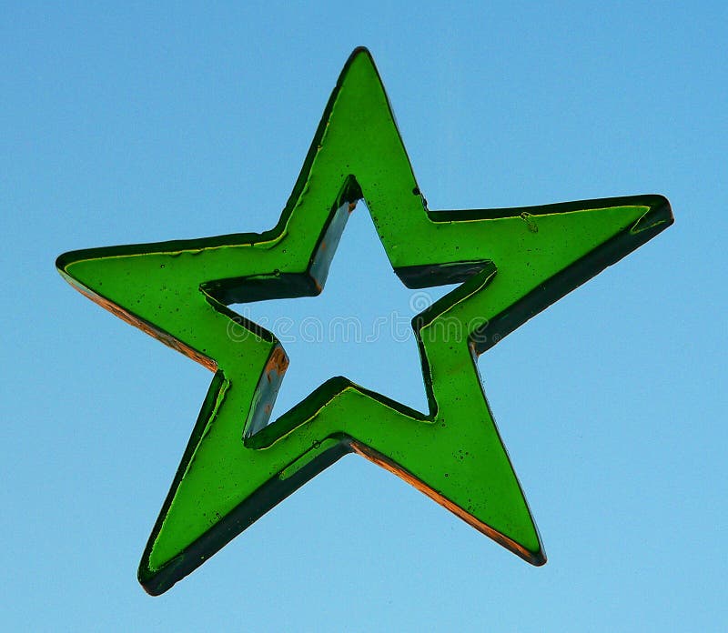 Groene Ster stock foto. Image of groen, ster, transparant - 1567638