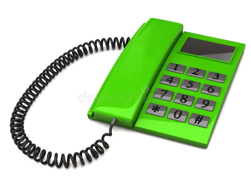 Groene telefoon stock foto. Image of mededeling, gevormd - 18318938