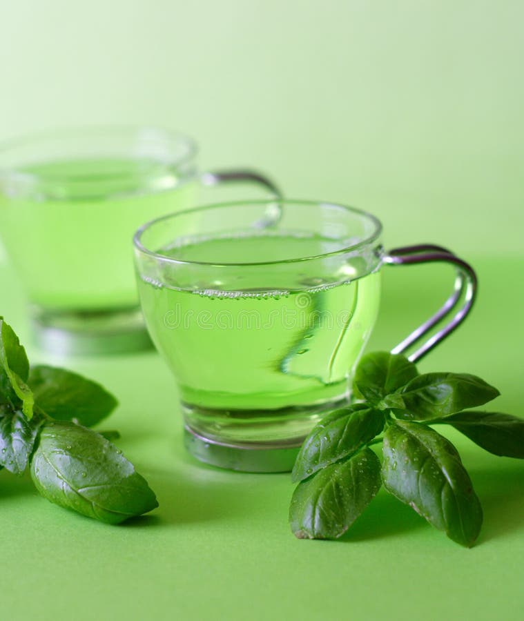 Groene thee stock afbeelding. Image of kanker, gouden - 1510341