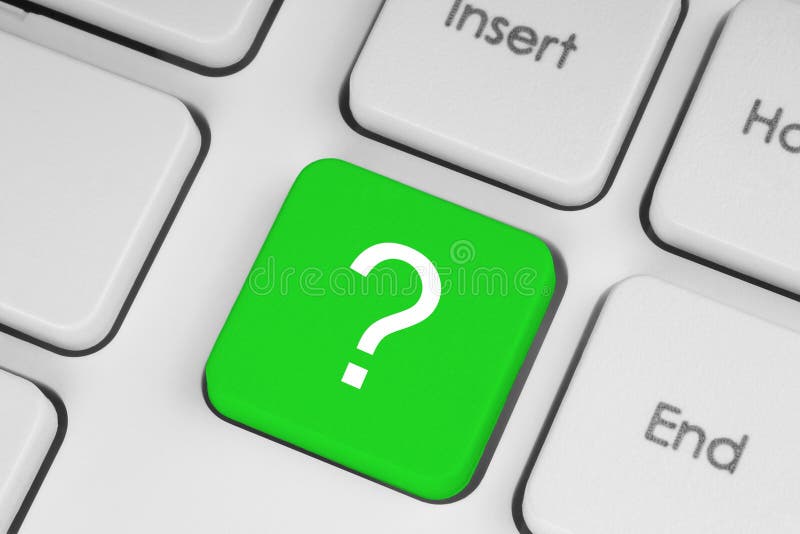 Groen vraagteken stock afbeelding. Image of biologisch - 9801701