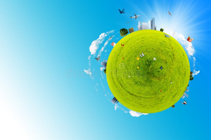 Groene wereld stock afbeelding. Image of zonlicht, licht - 19681905